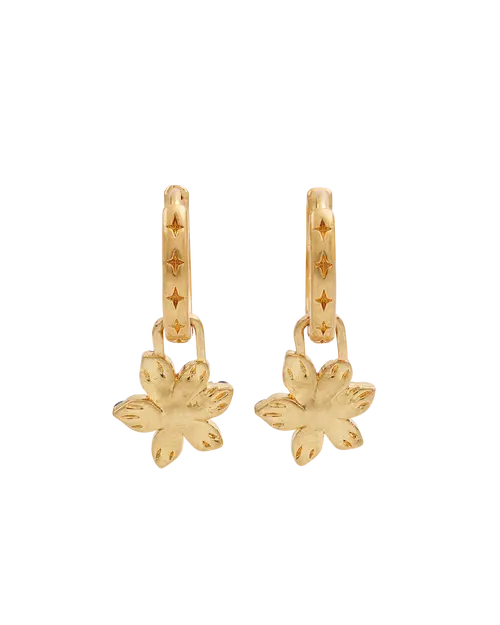 FABLE ENGLAND Nightshade Huggie Earrings
