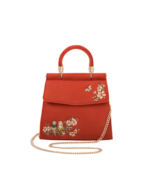 FABLE ENGLAND Lovebirds Mini Top Handle Tote