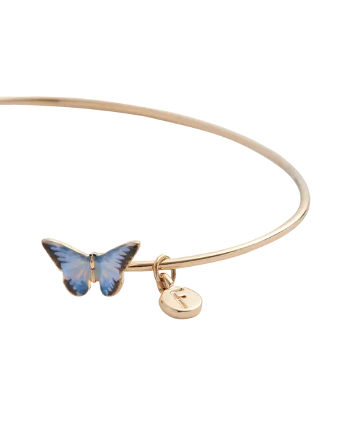 FABLE ENGLAND Enamel Butterfly Bangle