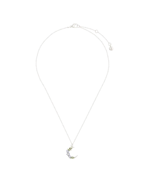 FABLE ENGLAND Nightshade Moon Pendant Necklace - Silver