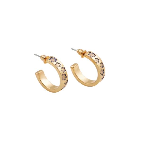 FABLE ENGLAND Nightshade Hoop Earrings - Gold