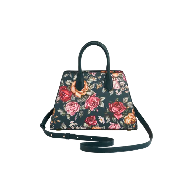 FABLE ENGLAND Roses Structured Medium Tote