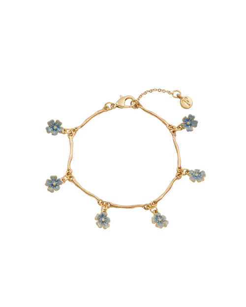 FABLE ENGLAND Forget-me-not Bracelet - Blue & Gold
