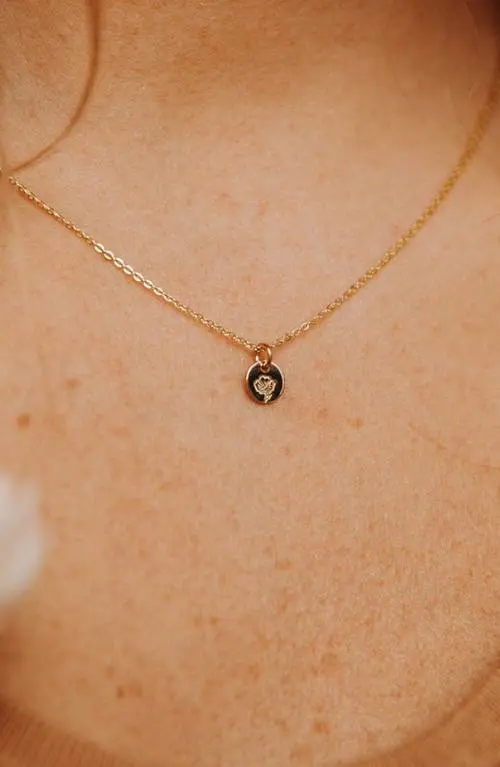 MADE BY MARY August Birth Flower Necklace - Silver