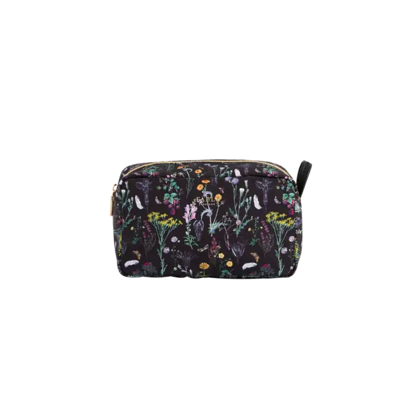 FABLE ENGLAND Wilderness Printed Cosmetic Bag - Black