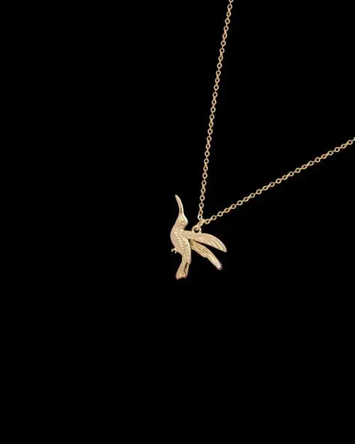FABLE ENGLAND Hummingbird Pendant Necklace