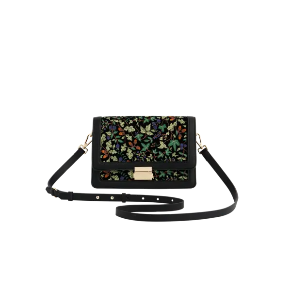 FABLE ENGLAND Embroidered Crossbody Bag - Black