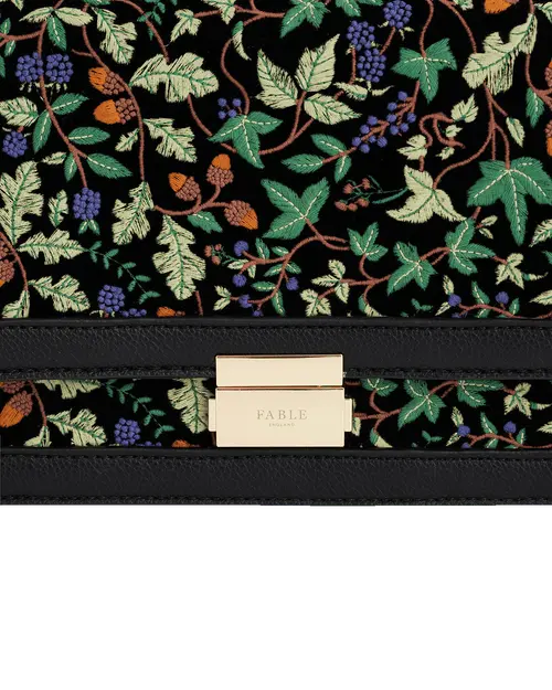 FABLE ENGLAND Embroidered Crossbody Bag - Black