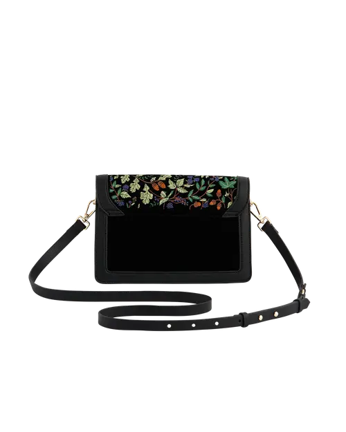 FABLE ENGLAND Embroidered Crossbody Bag - Black