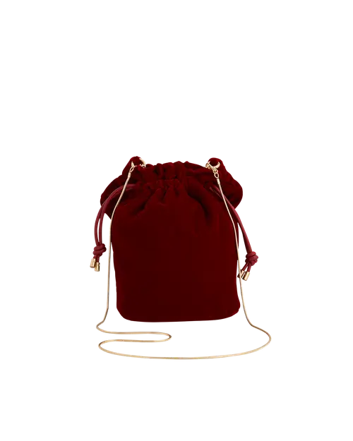 FABLE ENGLAND Velvet Bucket Bag