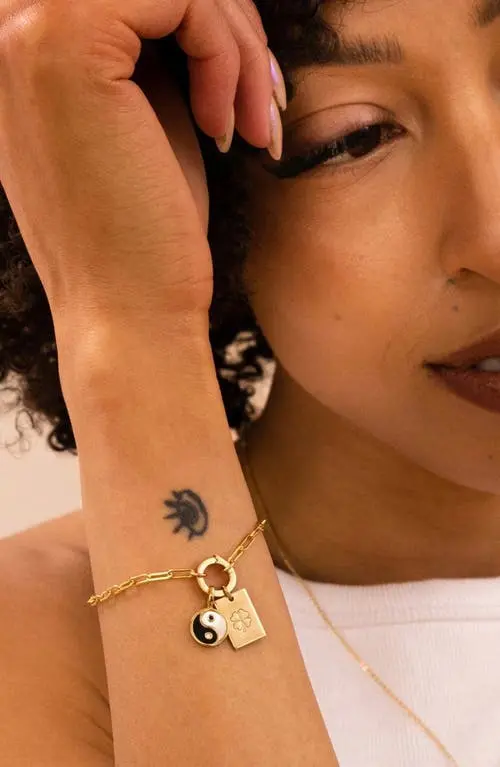 MADE BY MARY Jude Charm Bracelet With Link Lock