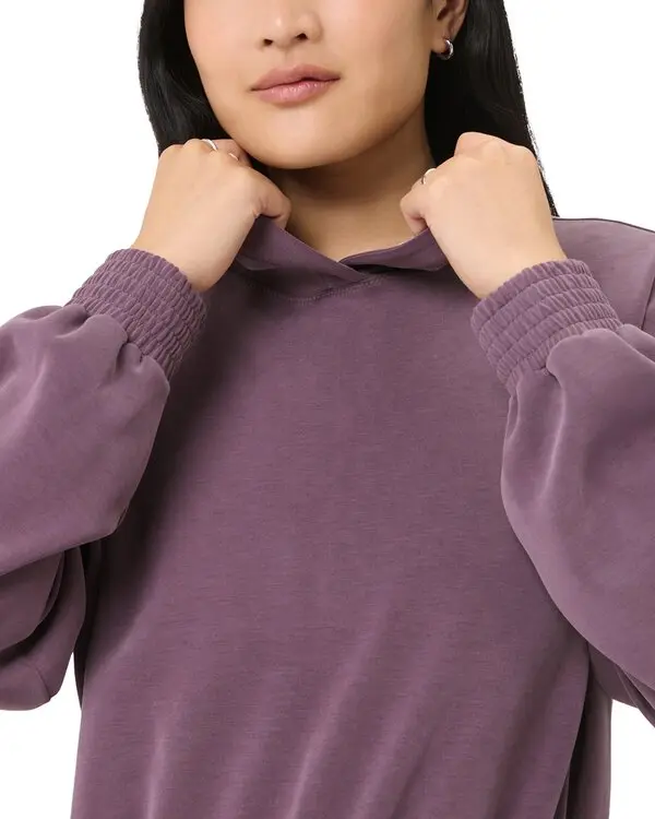 Sweaty Betty Sand Wash Cloud Crop Hoodie - Neptune