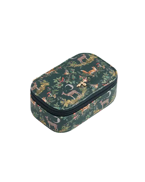 FABLE ENGLAND Into The Woods Small Jewellery Box - Woodland Green