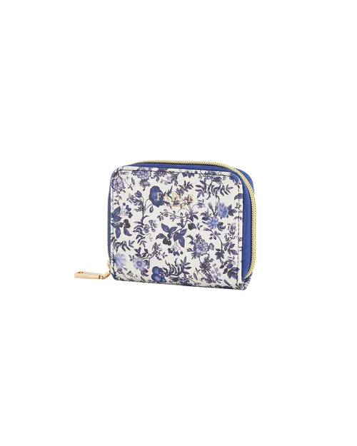 FABLE ENGLAND Ditsy Blue Small Purse