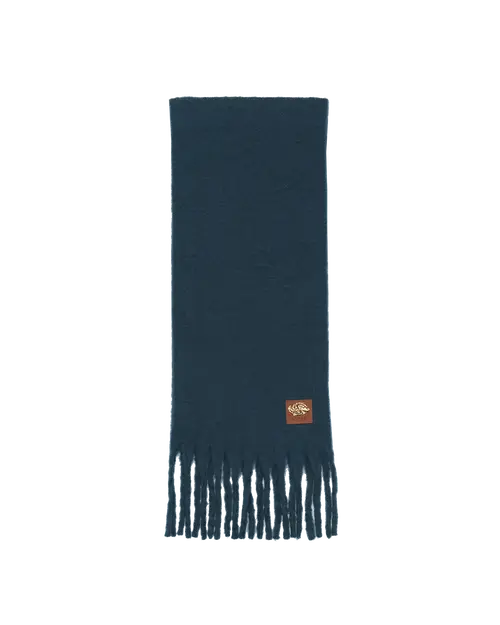 FABLE ENGLAND Cosy Boucle Scarf - Teal