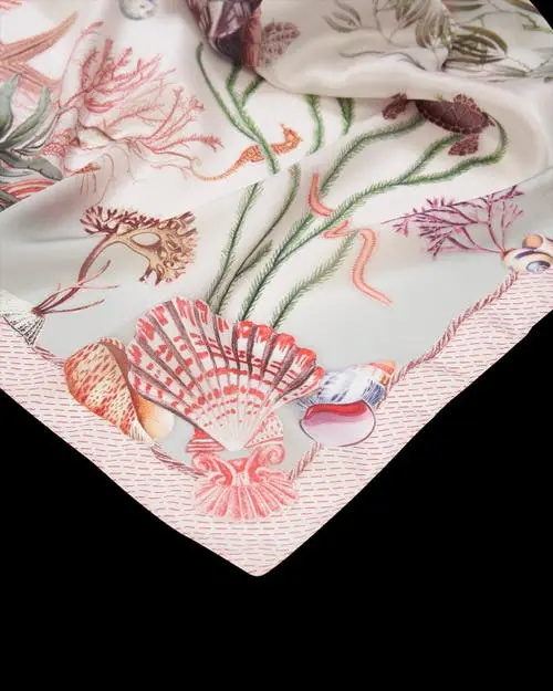 FABLE ENGLAND Tropical Escape Square Scarf