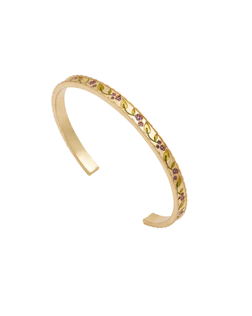 FABLE ENGLAND Blackberry Bramble Bangle - Gold
