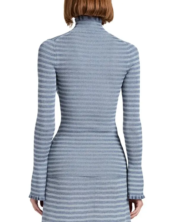 Proenza Schouler White Label Phyllis Turtleneck Knit Top - Slate