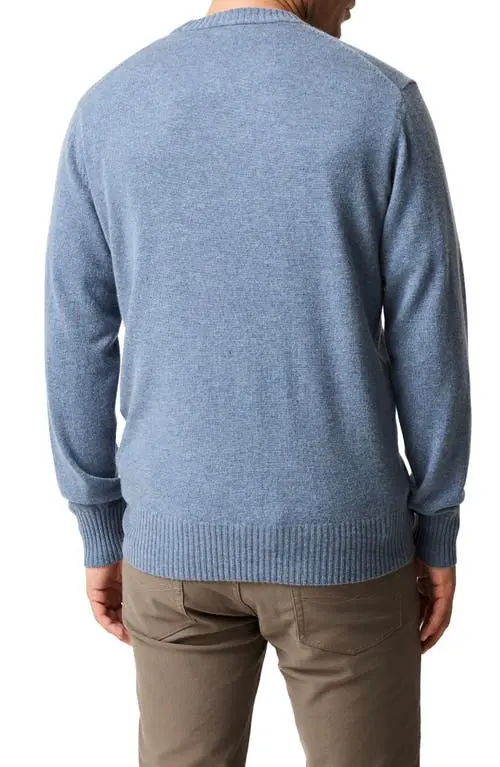 Rodd & Gunn Stewart Island Wool & Cashmere Crewneck Sweater - Surf