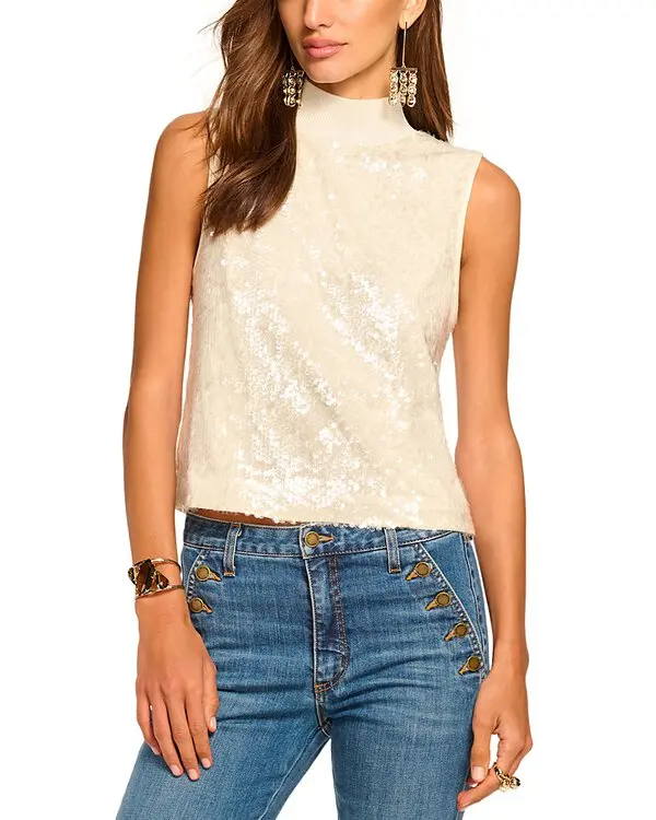 Ramy Brook Cellina Sequined Top