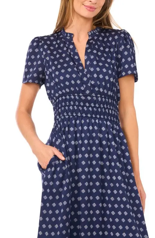 CECE DUPRAZ Medallion Print Maxi Dress