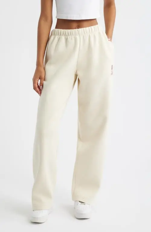 HAPPY CAMP3R Camp3y Teddy Bear Embroidered Sweatpants - Cream