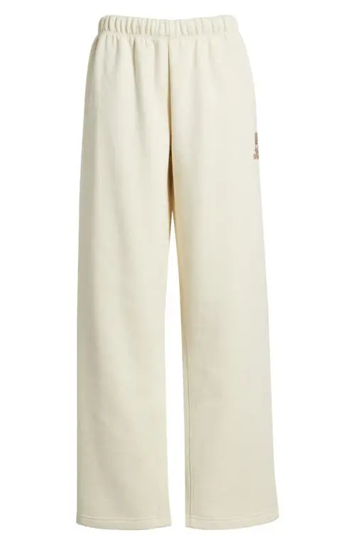 HAPPY CAMP3R Camp3y Teddy Bear Embroidered Sweatpants - Cream