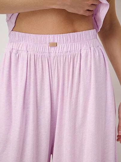 Victoria's Secret Organic Pima Wide-leg Pant - Purple