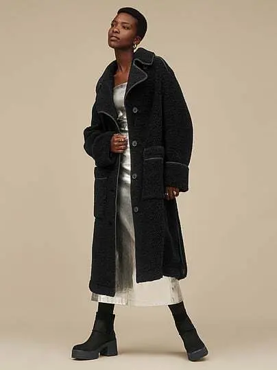 Pink Ugg® Sema Uggfluff Fleece Coat