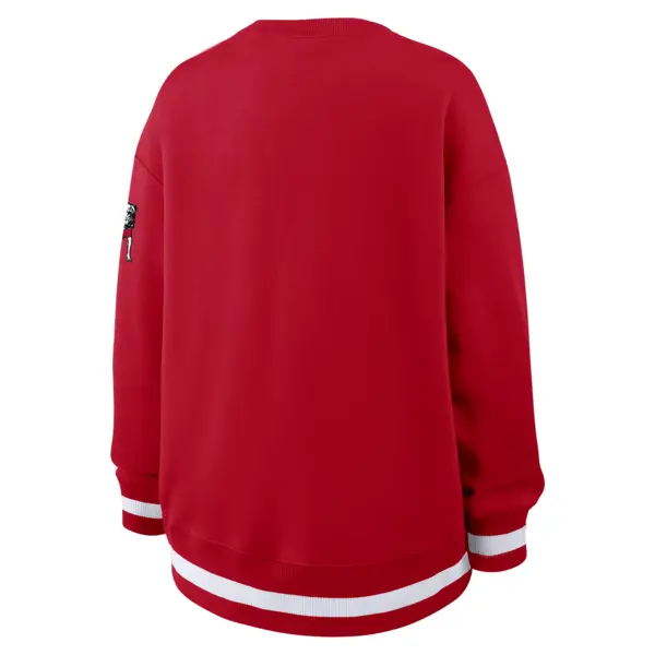 Nike Georgia Legacy Phoenix Oversized Pullover Crew - Red