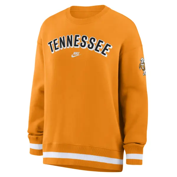 Nike Tennessee Legacy Phoenix College Oversized Pullover Crew - Orange