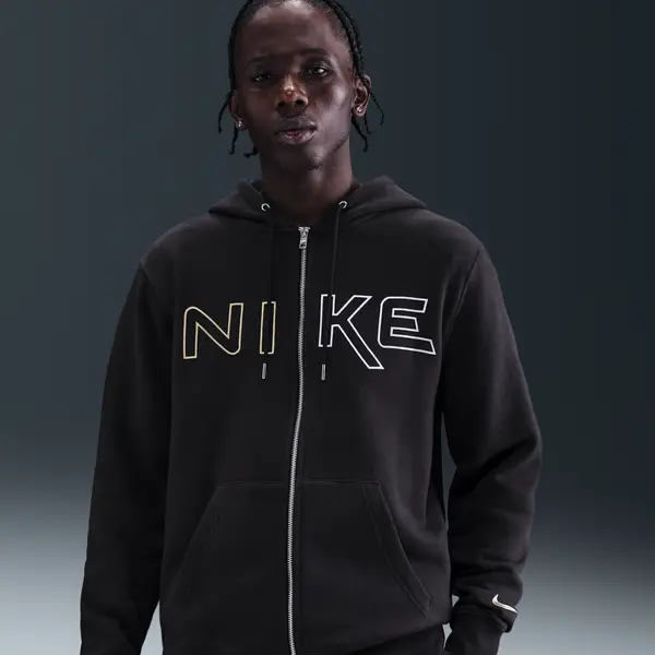 Nike Sportswear Club Full-zip Fleece Hoodie - Black