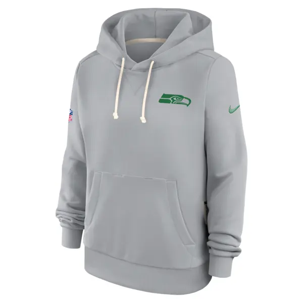 Nike Seattle Seahawks Rivalries Collection Sideline Dri-fit Nfl Pullover Hoodie - Grey
