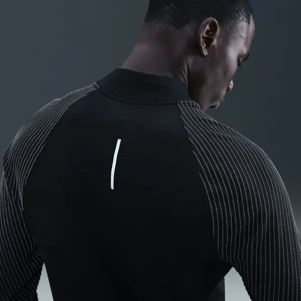 Nike Dri-fit 1/2-zip Running Top With Reflective Accents