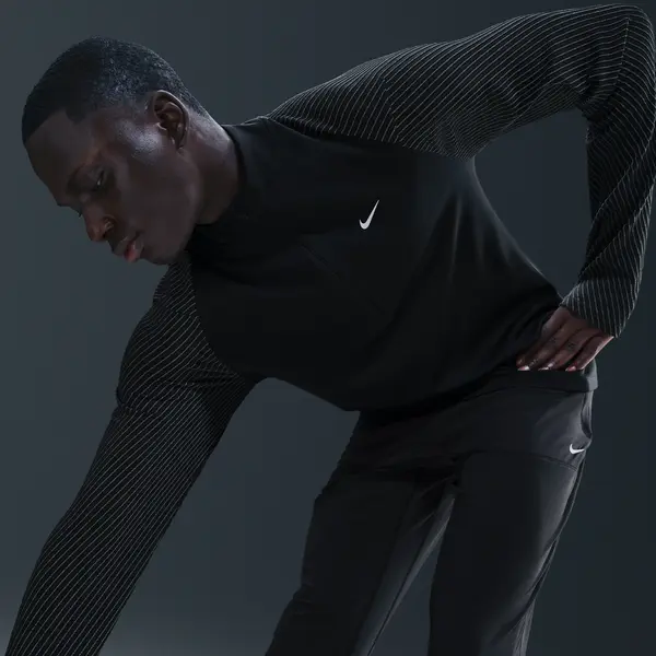 Nike Dri-fit 1/2-zip Running Top With Reflective Accents