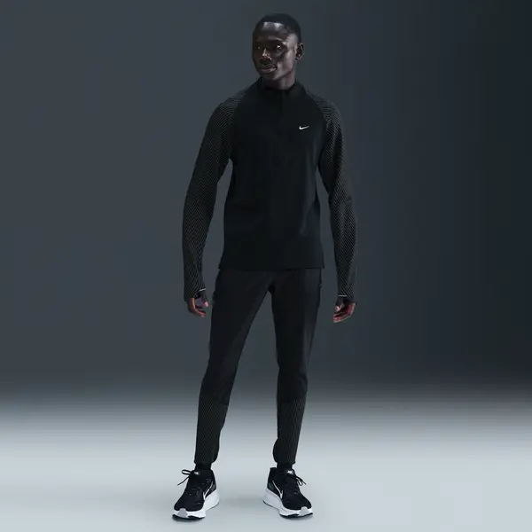 Nike Dri-fit 1/2-zip Running Top With Reflective Accents