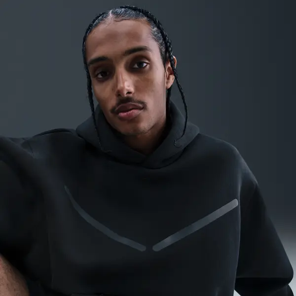 Nike Tech Pullover Hoodie With Reflective Accents