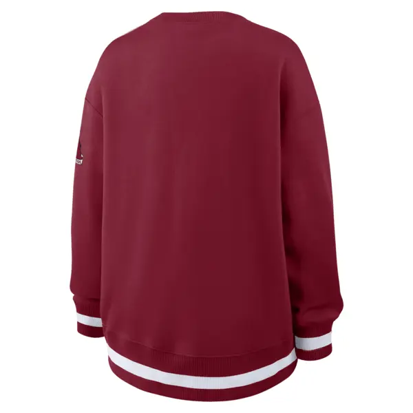 Nike Alabama Legacy Phoenix College Oversized Pullover Crew - Red