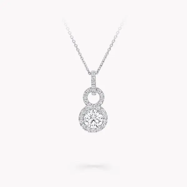 Graff Icon 8 Round Diamond Pendant - Platinum And White Gold