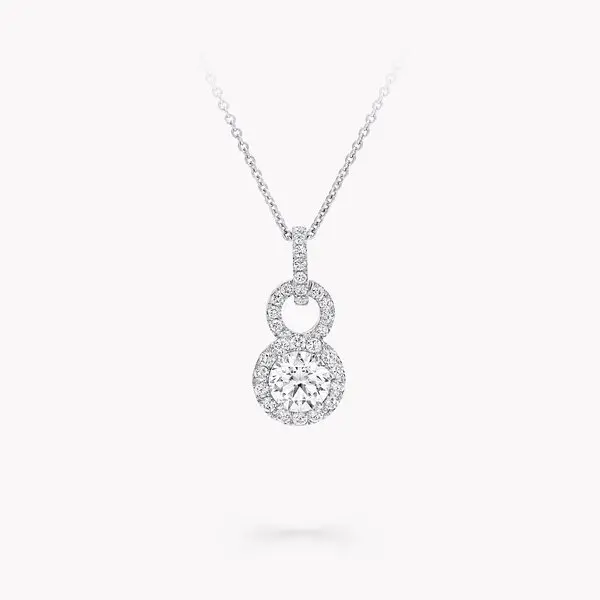 Graff Icon 8 Round Diamond Pendant - Platinum And White Gold