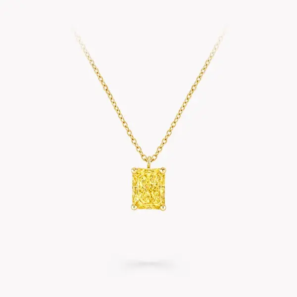 Graff Radiant Cut Diamond Pendant - Yellow Gold