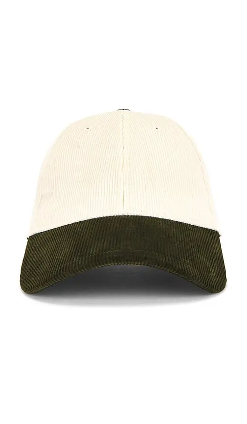 Rag & Bone Harlow Baseball Cap - Ecru Olive Corduroy