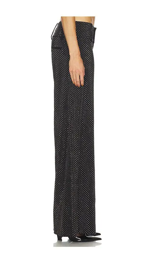 Alice + Olivia Embellished Wide Leg Flare Pants