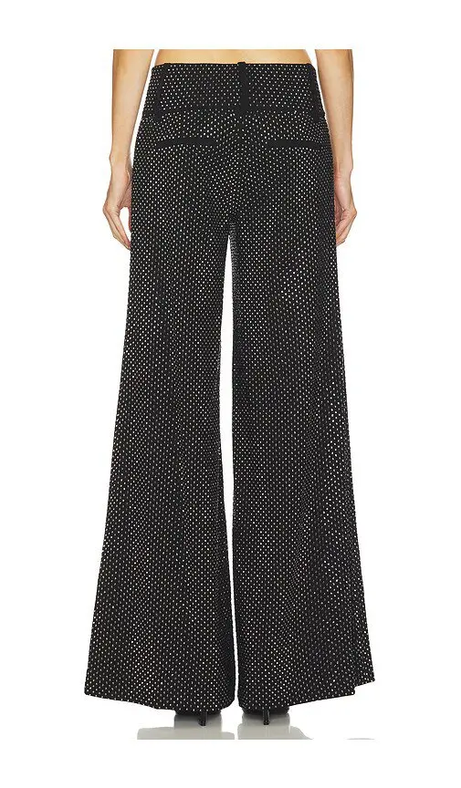 Alice + Olivia Embellished Wide Leg Flare Pants