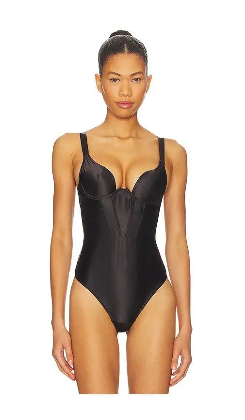 Bluebella Verona Luxury Satin Wired Push-up Bodysuit