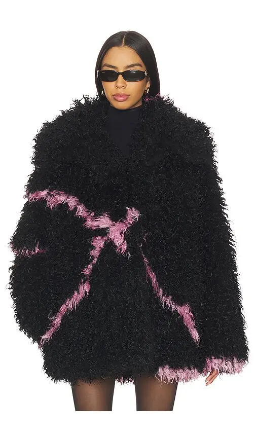 JAKKE Cocoon Faux Fur Coat
