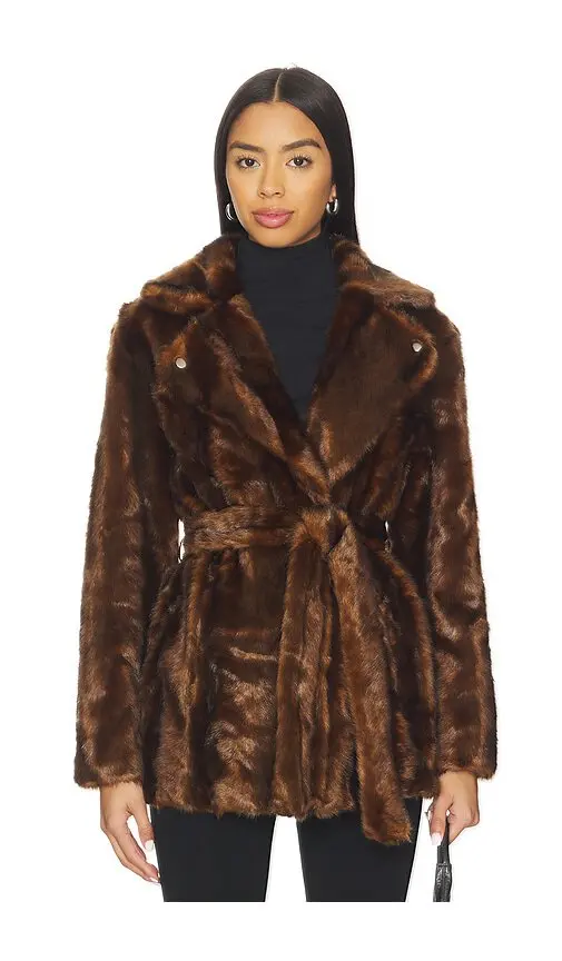 JAKKE Paley Faux Fur Coat