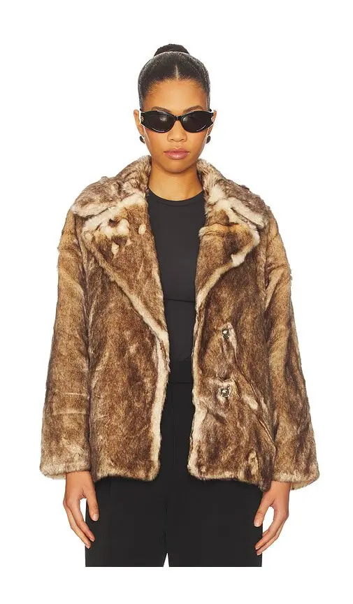 JAKKE Rita Faux Fur Coat
