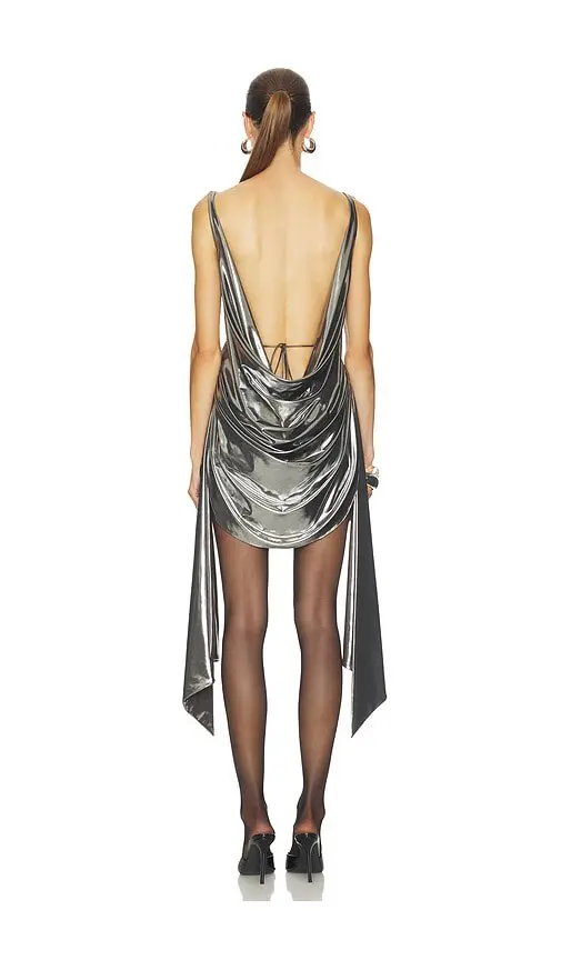 LAQUAN SMITH Metallic Mini Dress