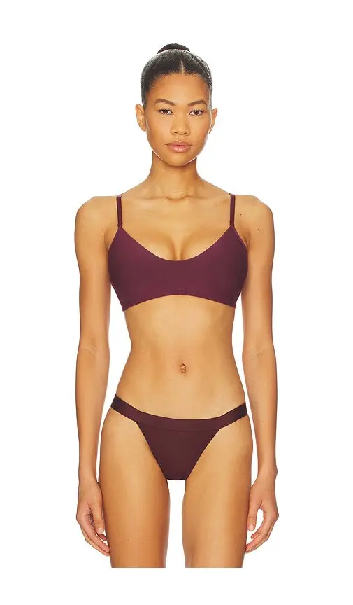 Commando Butter Bralette In Wine - Pinot